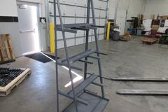 Machines Used | Durham Steel Vertical Material Bar Rack, 3 x 10" Wide Bays