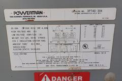 Machines Used | Powertran 30KVA 3-Phase Transformer