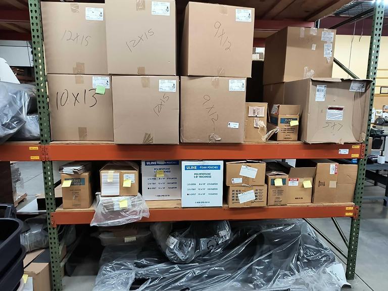 Machines Used | Contents of Rack: Packing Foam in Various Sizes, Some ...