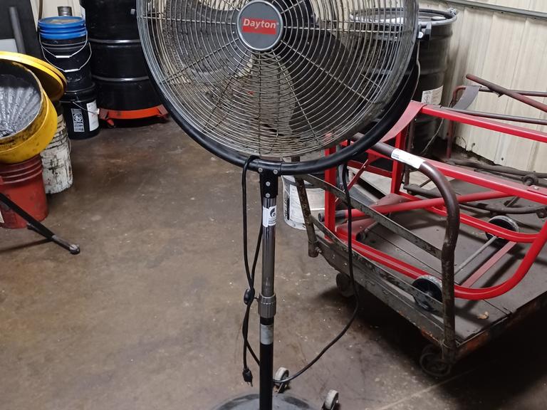 Machines Used | Dayton 20" Pedestal Fan