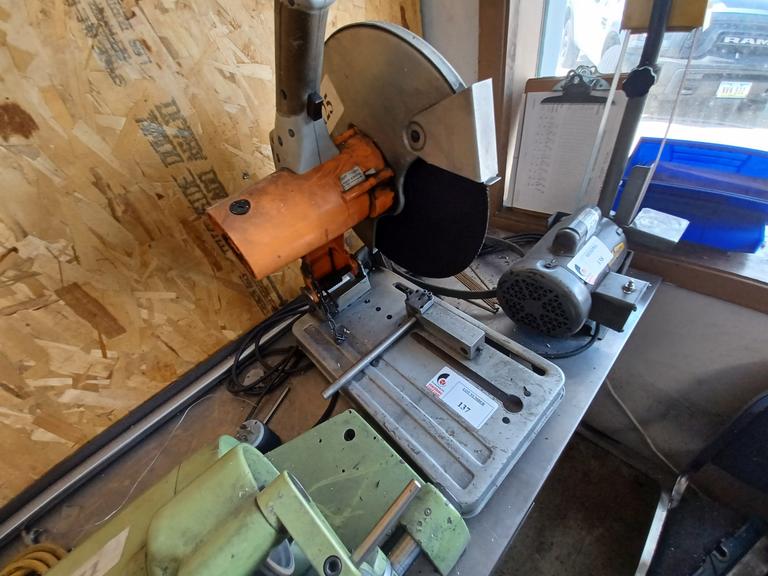 Machines Used Chicago Electric 14 Abrasive Cut Off Saw