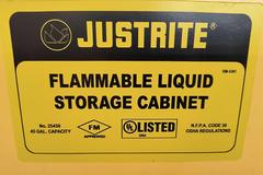 Machines Used | Justrite 45-Gallon Flammable Storage Cabinet