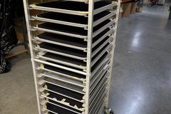 Machines Used | Rolling Speed Rack with Sheet Pans and Cover