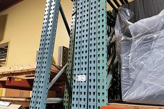 Machines Used | Teardrop Pallet Rack Components,: (5) 4' x 10' Uprights ...