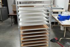 Machines Used | Rolling Speed Racks, (2)