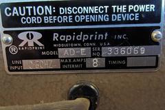 Machines Used | Rapidprint Timeclocks, (4)