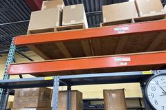 Machines Used | Tear Drop Style Pallet Racking (1) Section, (2) 10 ...