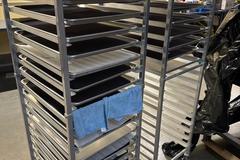 Machines Used | Rolling Speed Rack with Sheet Pans, (2).
