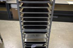 Machines Used | Rolling Speed Rack with Sheet Pans and Cover