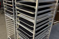 Machines Used | Rolling Speed Rack with Sheet Pans, (2).