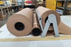 Machines Used | Brown Paper Roll Cutter Station for 24" Width Rolls And ...