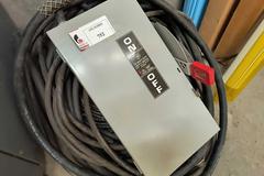 Machines Used | GE Heavy Duty Safety Switch and Coils of Wire