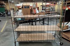 Machines Used | Metro Rolling Wire Rack with (4) Shelves and Side Panels