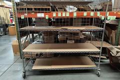 Machines Used | Metro Rolling Wire Rack with (4) Shelves and Side Panels