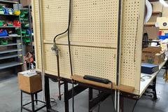 Machines Used | Metal Benches, (4) Bolted Together, with Peg Board and ...