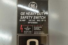 Machines Used | GE Heavy Duty Safety Switch and Coils of Wire