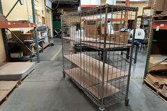 Machines Used | Metro Rolling Wire Rack with (4) Shelves and Side Panels