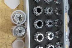 Machines Used | HAAS ER25 Collets Set W/ Case 17 Pieces Total