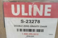 Machines Used | Uline S-23278 Double Zero Gravity Chair, New