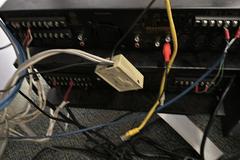 Machines Used | Leviton networking rack and networking stack