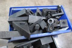 Machines Used | Bins of Step Clamp Hardware, Studs, Nuts, Risers