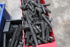Machines Used | Bins of Step Clamp Hardware, Studs, Nuts, Risers