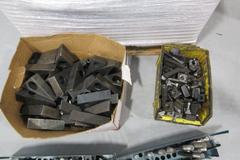 Machines Used | Large Lot of Clamp Down Hardware, Strap Clamps, Riser ...