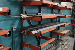 Machines Used | Single End Cantilever Stock Rack - Adjustable w 6 Shelves